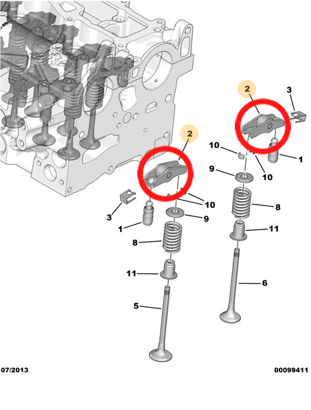 Balancin Lingueta Comando De Valvula Boxer Jumper Ducato 8un