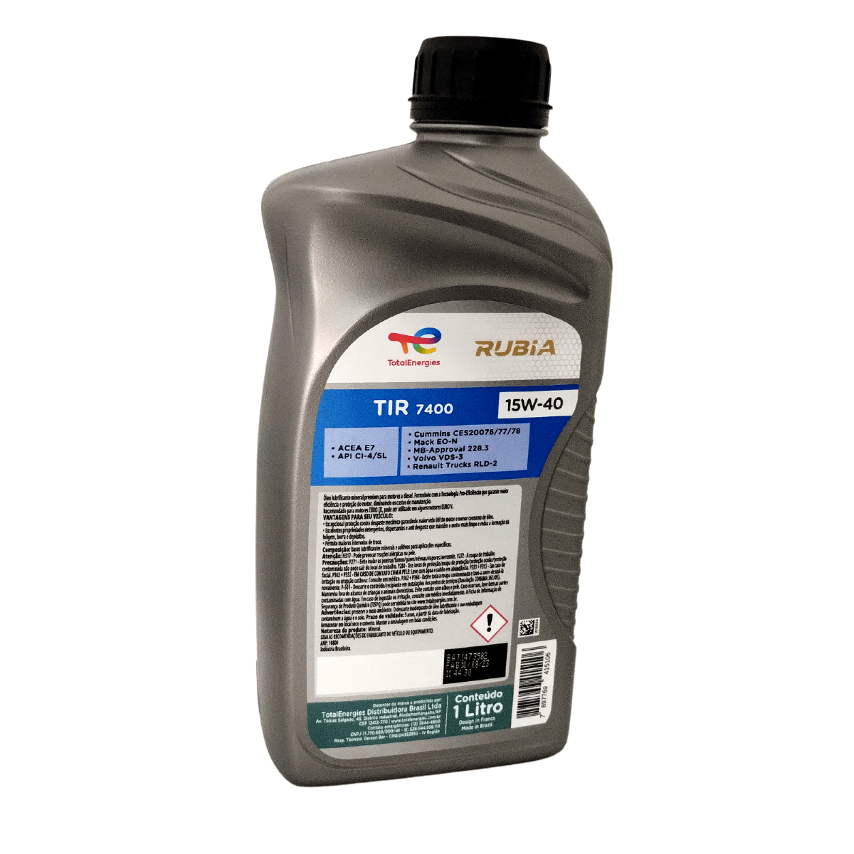 Oleo 15w40 Diesel API CI 4 SL ACEA E7 MB 228.3 Mack EO N Volvo VDS 3 ...